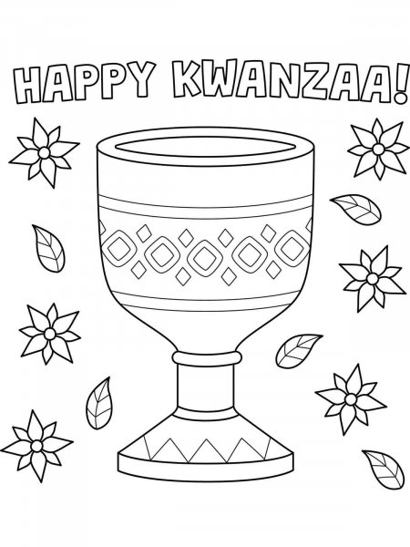 Kwanzaa coloring page - Free printable