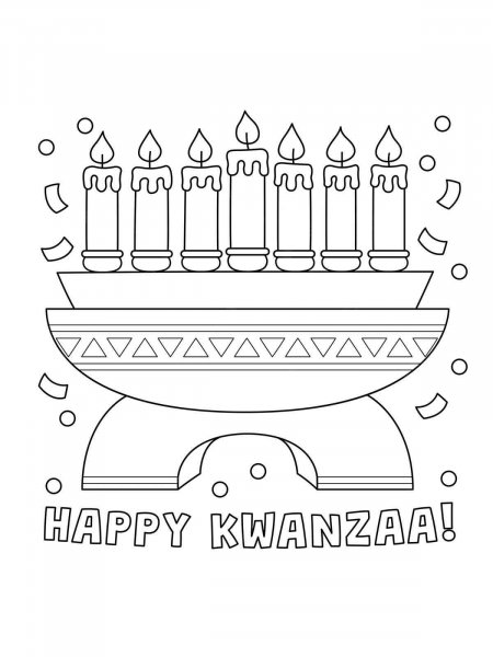 Kwanzaa coloring page - Free printable