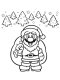 Mario Christmas coloring page - Free printable