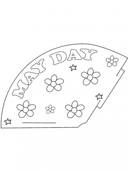 May Day coloring page - Free printable