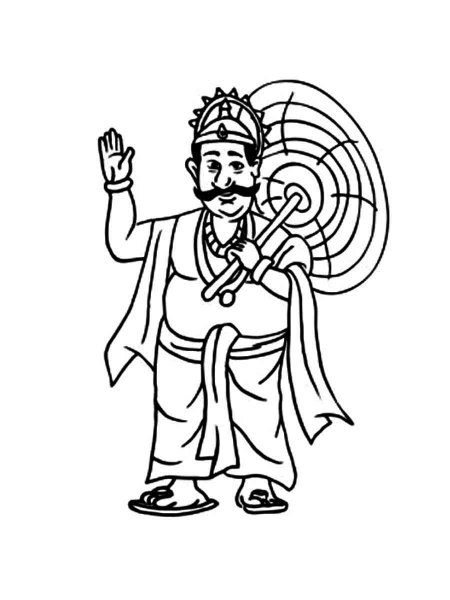 Onam coloring page - Free printable