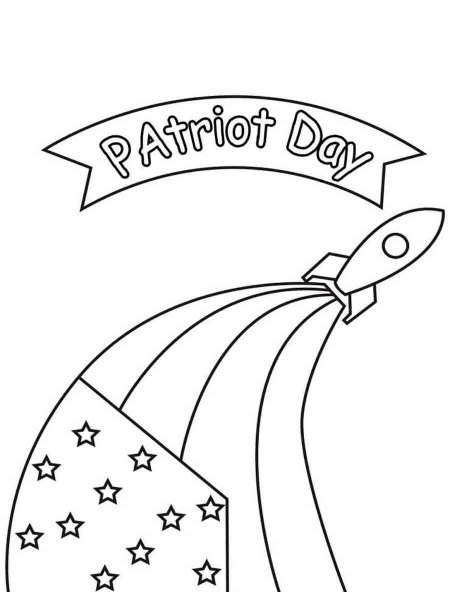 Patriot Day coloring page - Free printable