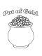 Pot of Gold coloring page - Free printable