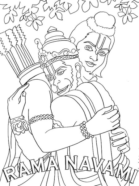 Rama Navami coloring page - Free printable
