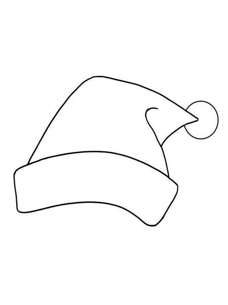 Santa Hat coloring pages