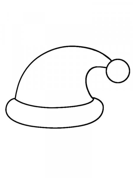 Santa Hat coloring pages