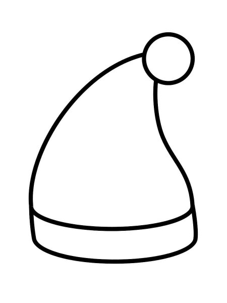 Santa Hat coloring pages