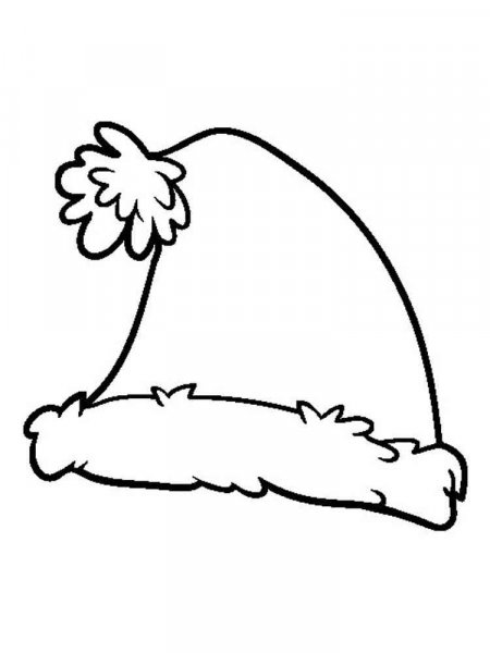 Santa Hat coloring pages
