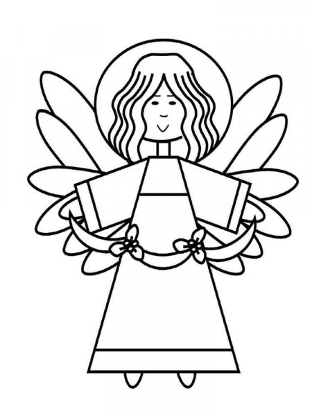 Christmas Angel coloring pages