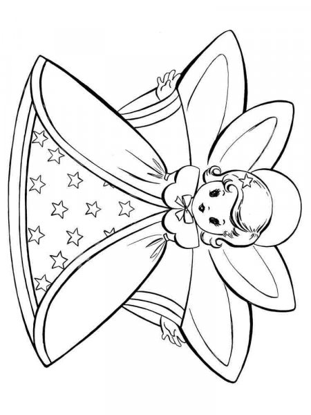 Christmas Fairy coloring pages