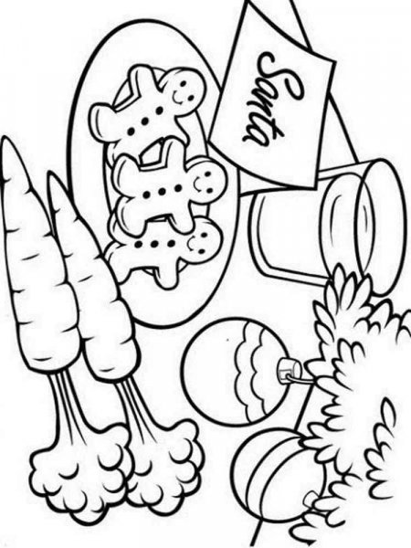 Christmas Gingerbread coloring pages