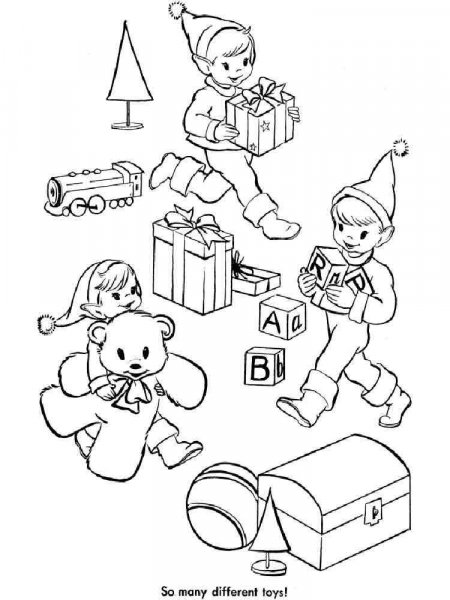 Christmas Toys coloring pages
