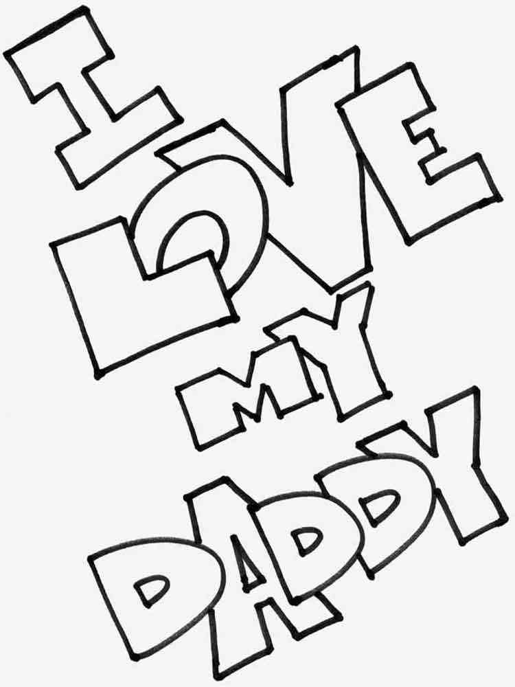 Happy Birthday Daddy Coloring Pages