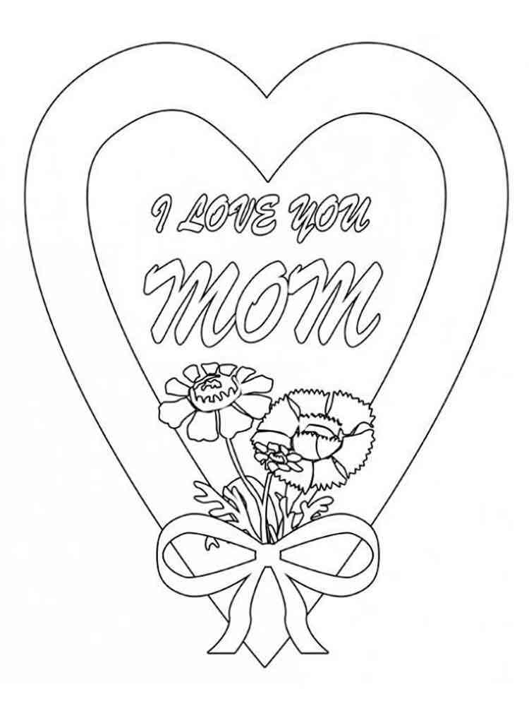 Happy Birthday Mom Coloring Pages Free Printable Happy Birthday Mom 