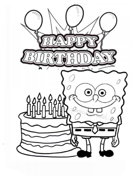 Happy Birthday coloring pages