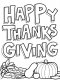 Happy Thanksgiving coloring pages