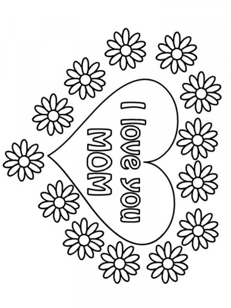 Mother's Day coloring pages
