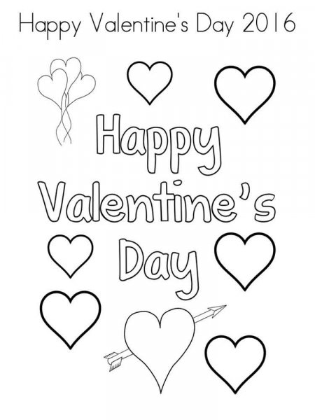Valentine's Day coloring pages