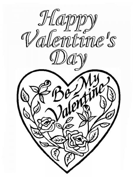 Valentine's Day coloring pages