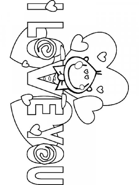 Valentine's Day coloring pages