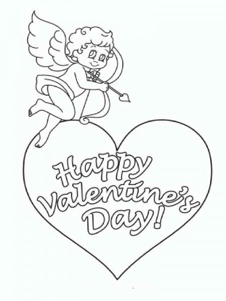 Valentine's Day coloring pages