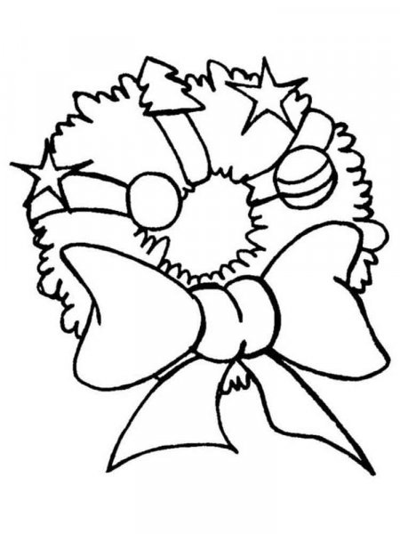 Wreath coloring pages