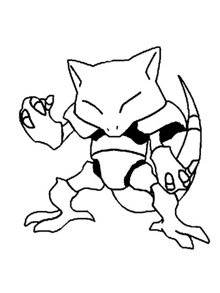 Pokemon Abra coloring pages - Free Printable