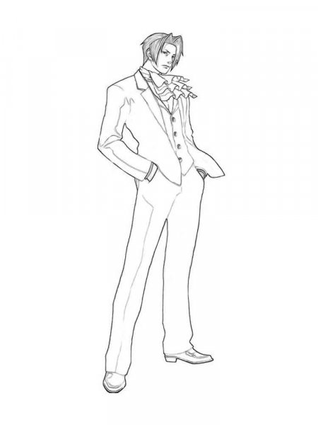 Ace Attorney coloring pages
