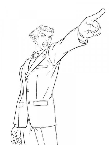 Ace Attorney coloring pages