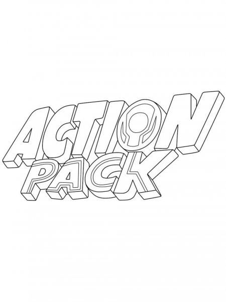 Action Pack coloring pages