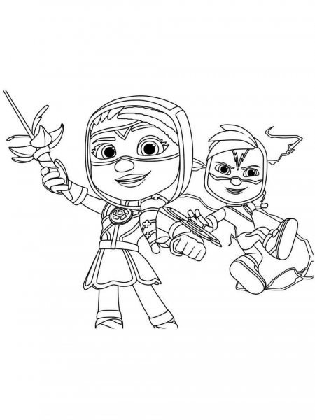 Action Pack coloring pages