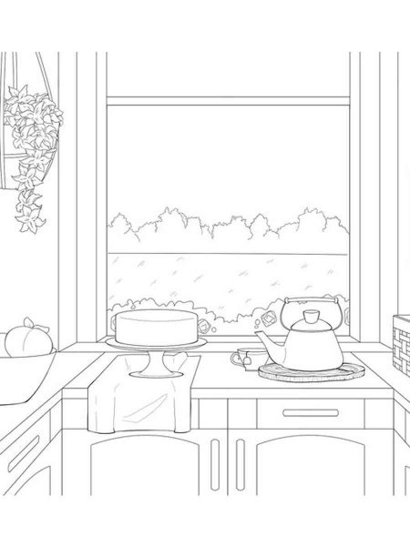Aesthetic coloring pages