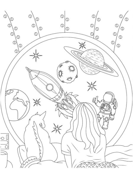 Aesthetic coloring pages