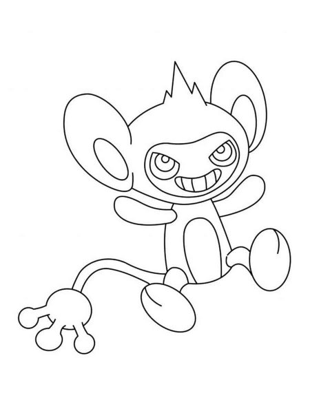 Pokemon Aipom coloring pages - Free Printable