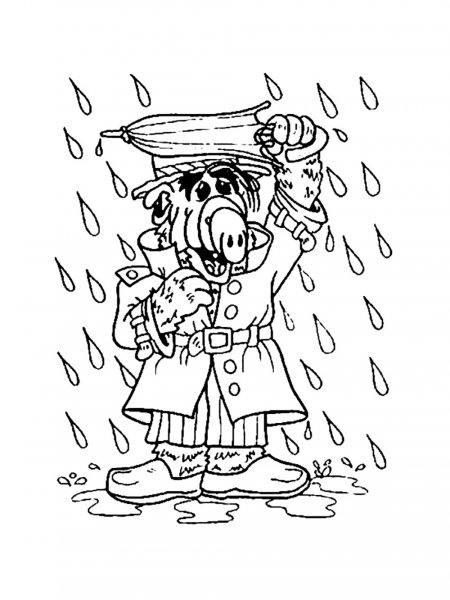 Alf coloring pages