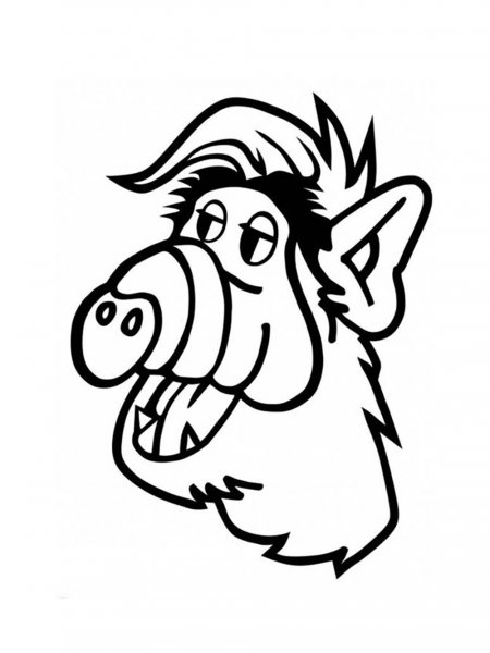 Alf coloring pages