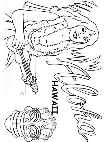 Aloha! coloring pages