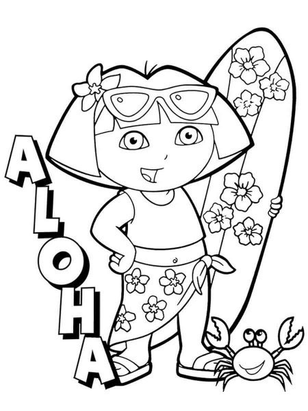 Aloha! coloring pages