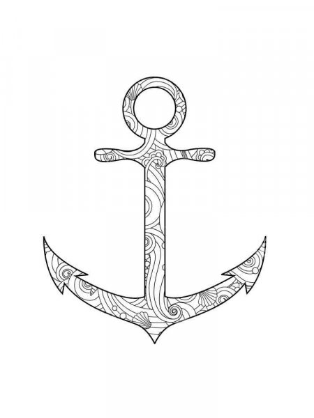 Anchor coloring pages