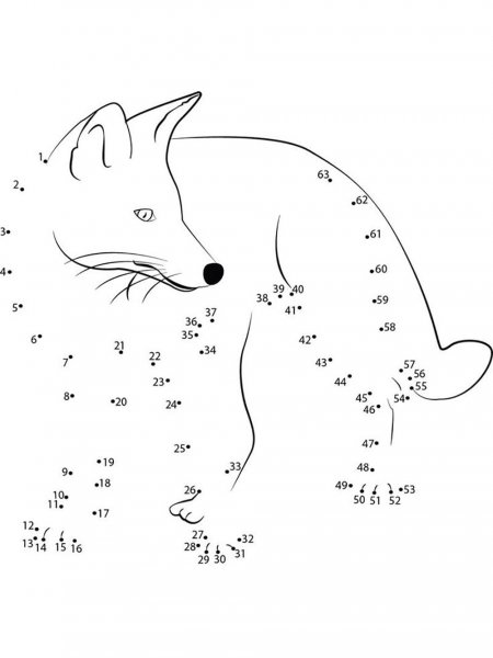 Animals Dot to Dot coloring pages