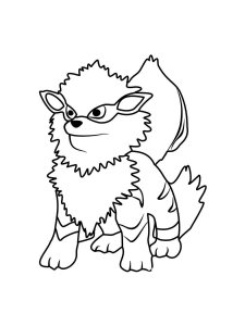 Pokemon Arcanine coloring pages - Free Printable