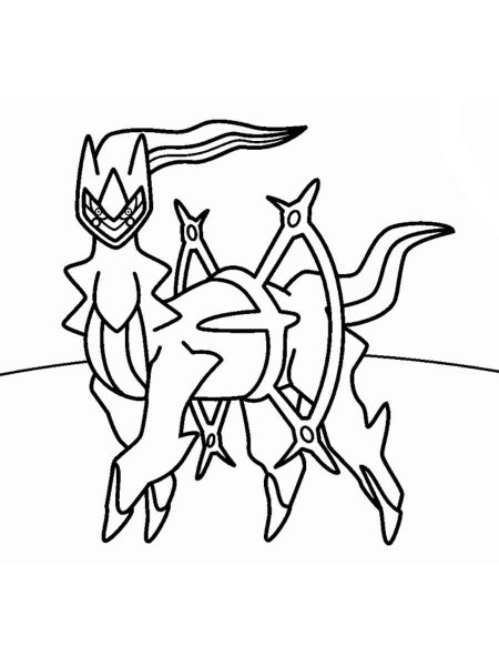 Pokemon Arceus coloring pages - Free Printable