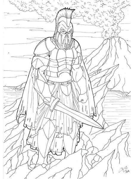 Ares coloring pages