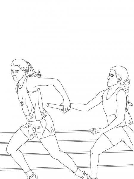 Athletics coloring pages