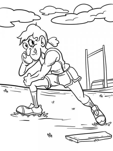 Athletics coloring pages