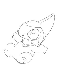 Pokemon Axew coloring pages - Free Printable