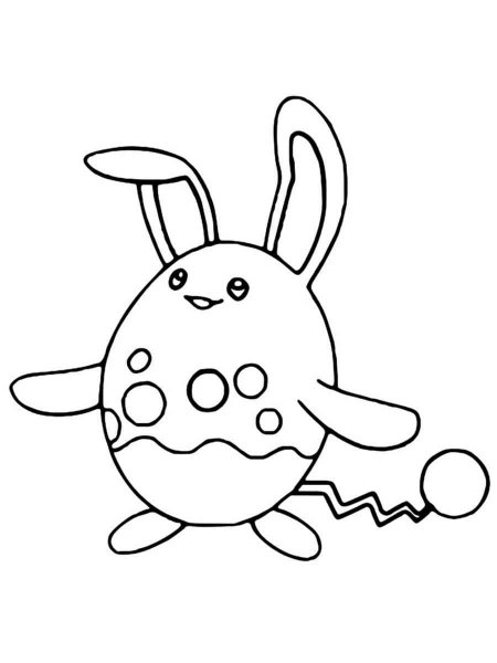 Pokemon Azumarill coloring pages - Free Printable