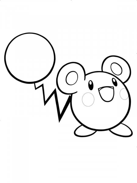 Pokemon Azurill coloring pages - Free Printable