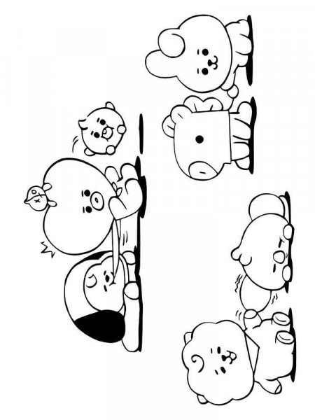 BT21 coloring pages