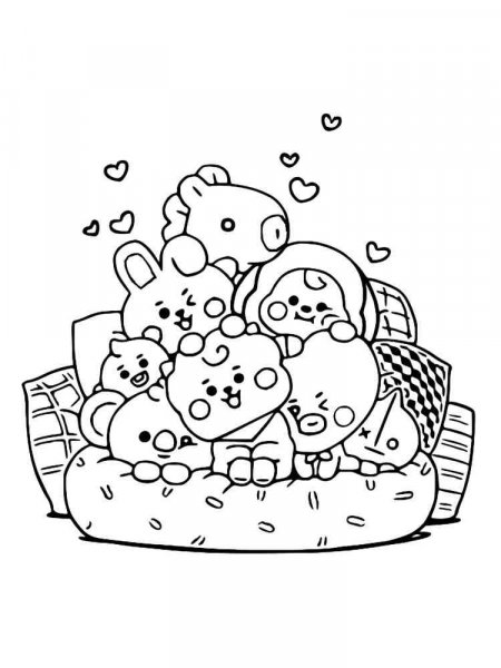 BT21 coloring pages